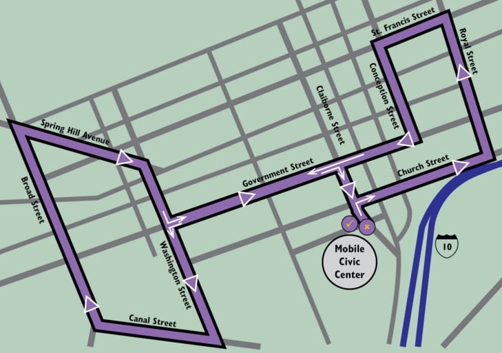 2026 Parade Schedule & Routes - Mobile Mask